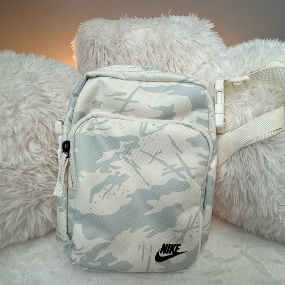 Nike | Bags | Nike Grey Camo Mini Backpack With Detachable Strap | Poshmark